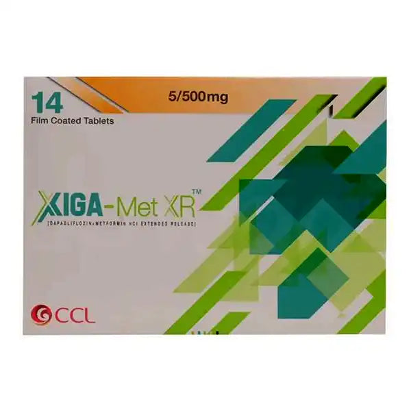 XIGA-MET XR TABLET 5/500MG 2X7'S | Meri Pharmacy