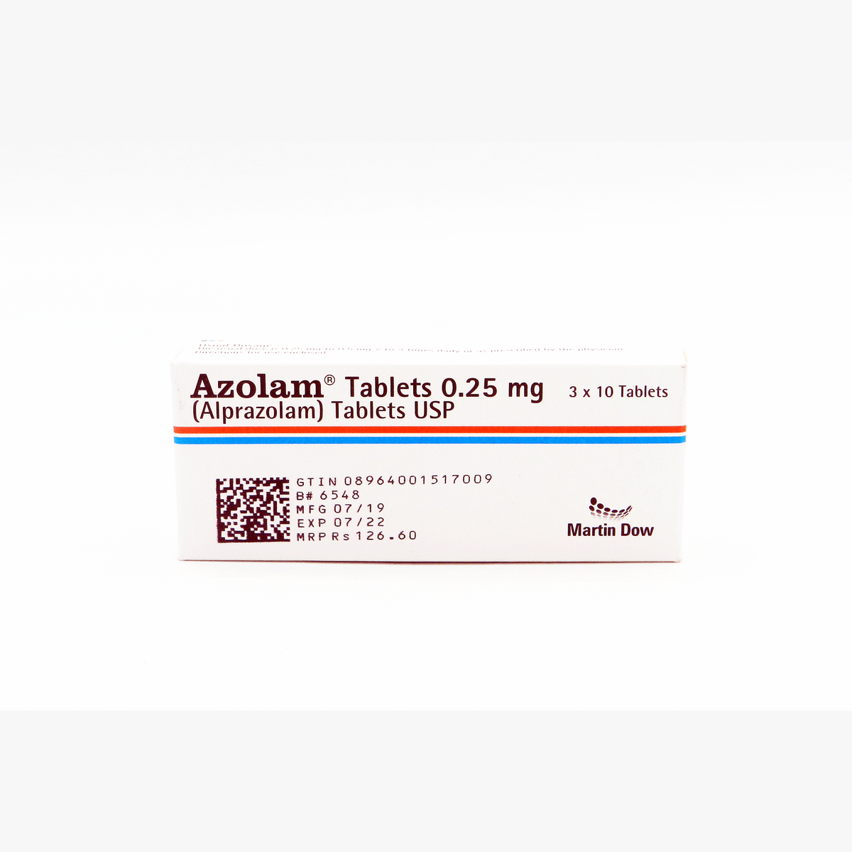 AZOLAM TABLET 0.25 MG 3X10S | Meri Pharmacy