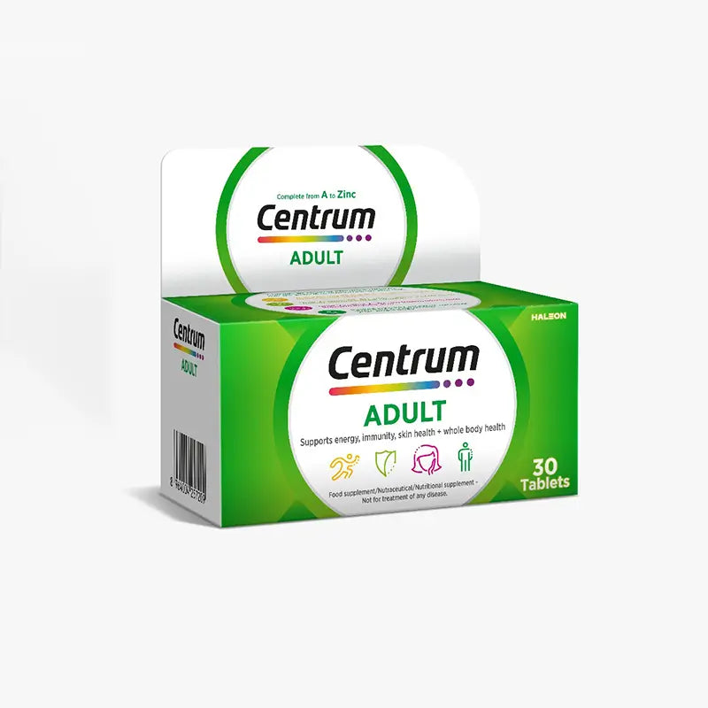 CENTRUM ADULTS TABLETS 1X30'S | Meri Pharmacy