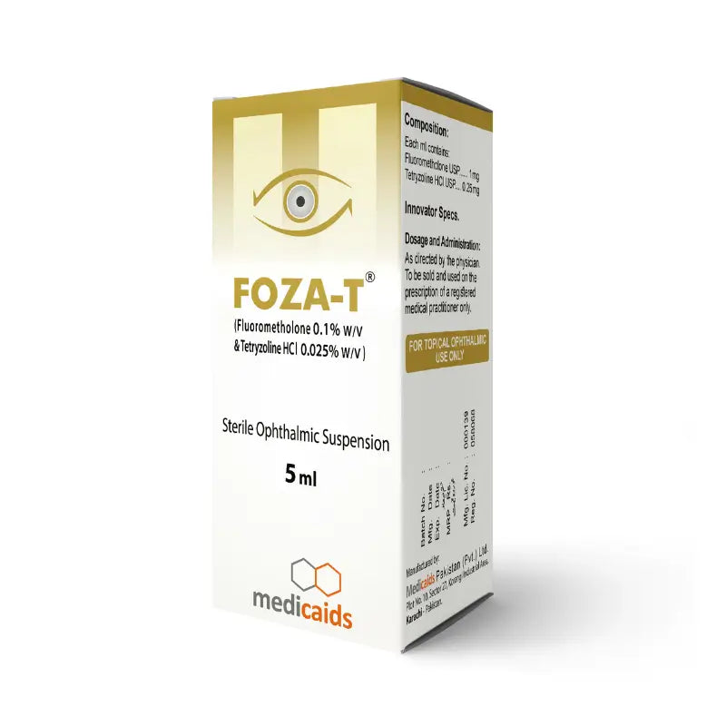 FOZA-T OPHTHALMIC SUSPENSION 5ML 1'S | Meri Pharmacy