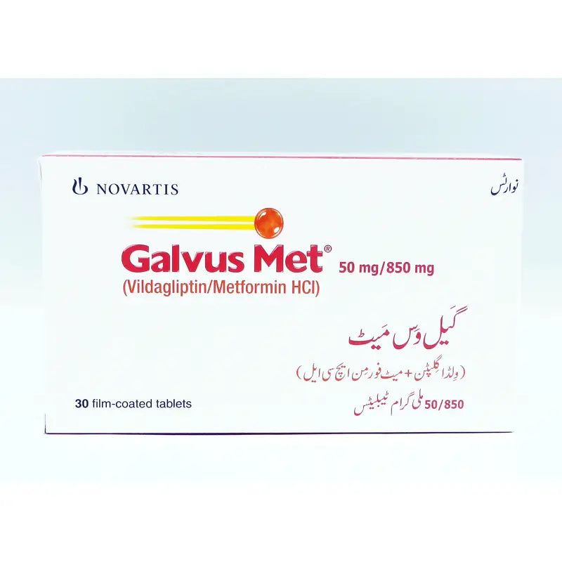 GALVUSÂ MET TAB 50/850MG 3X10S | Meri Pharmacy