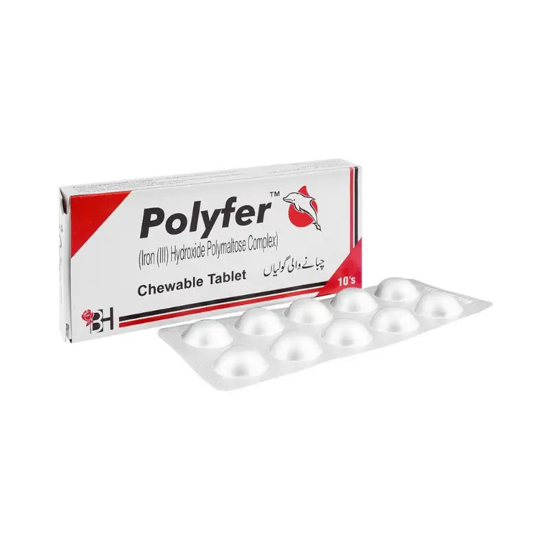 POLYFER CHEWABLE TABLET 10S | Meri Pharmacy