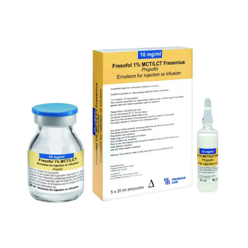 PROPOFOL 1% MCT FRESENIUS INJECTION 20ML 1X5S | Meri Pharmacy