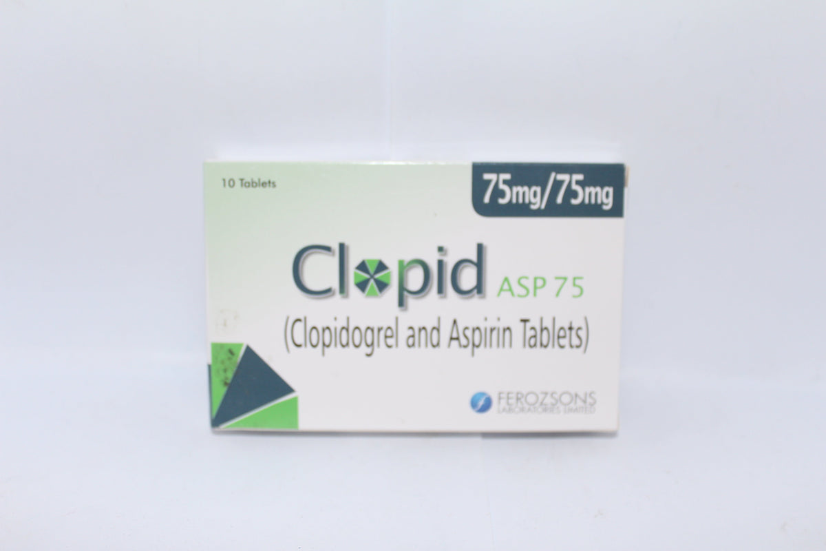 CLOPID ASPTABLET 75/75MG 10S | Meri Pharmacy